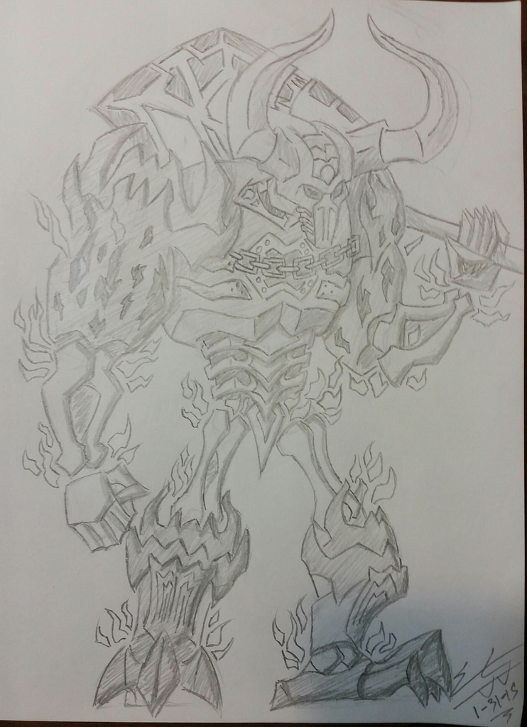 Skull Basher Drawing - Artwork - The TTV Message Boards