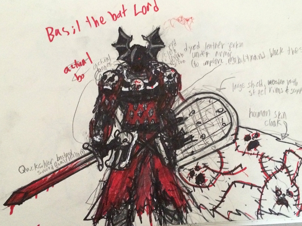 Oldish art: basil the bat lord - Creative Content - The TTV Message Boards