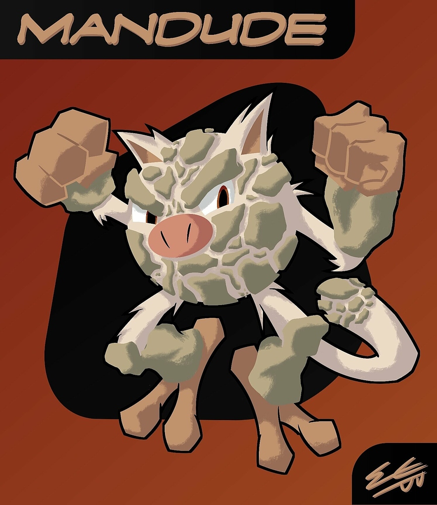 Mandude (Pokémon mash-up) - Artwork - The TTV Message Boards