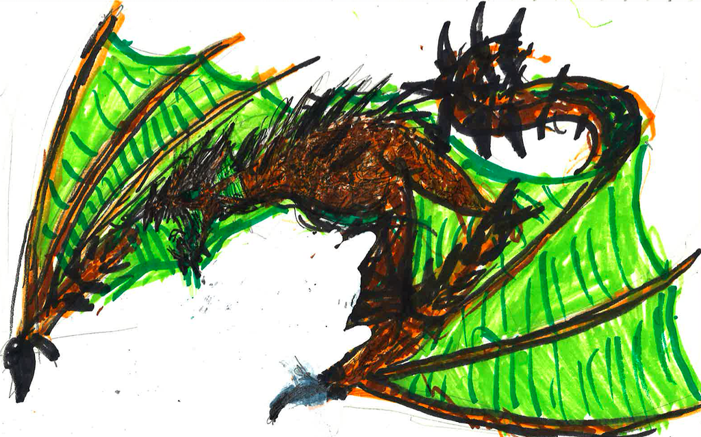 Rust dragon drawing - Artwork - The TTV Message Boards