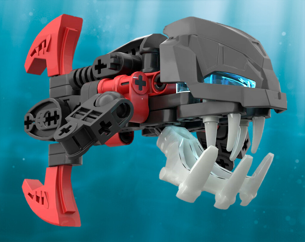 Some Rahis 5 (Makuta Fish, Avohkah, Stone Serpent,Ice Bat) - Lego ...