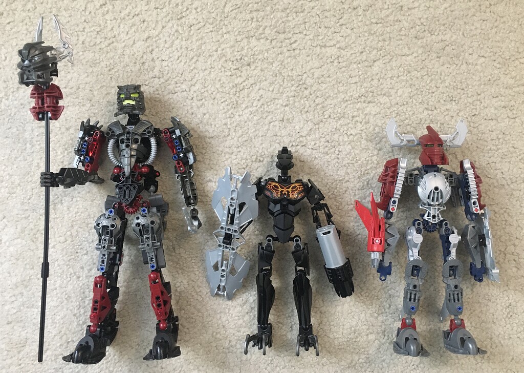 Trinuma, Tobduk, and Johmak- Order of Mata Nui members - Lego Creations ...