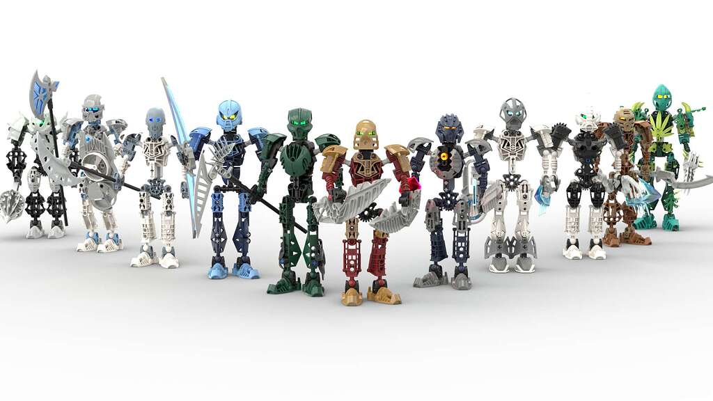 Toa Mangai, the legendary protectors of Metru Nui (Remake) - Lego ...