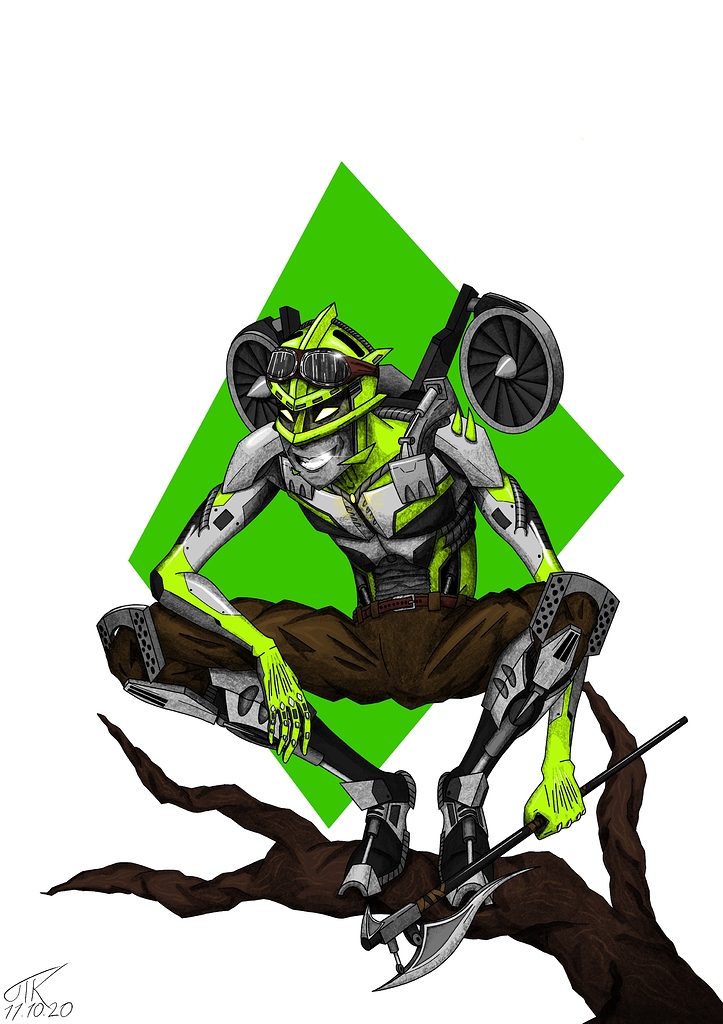 Bionicle Redrawn #2 - Toa Nuva Lewa (adaptive armour ver.) - Artwork ...