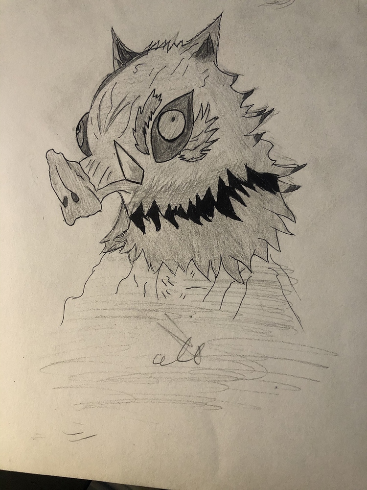 Inosuke (pencil drawing) - Artwork - The TTV Message Boards