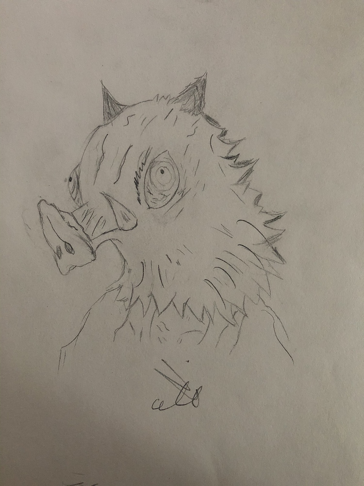 Inosuke (pencil drawing) - Artwork - The TTV Message Boards