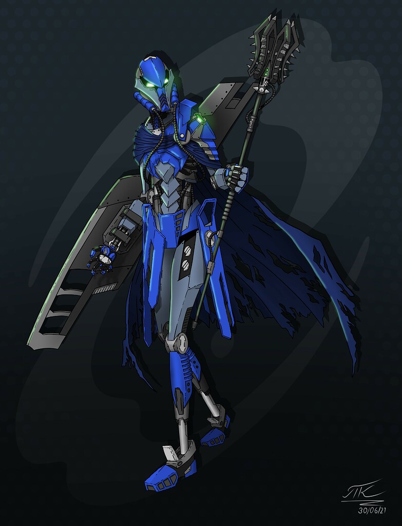 Bionicle Redrawn #5 - Toa Helryx - Artwork - The TTV Message Boards