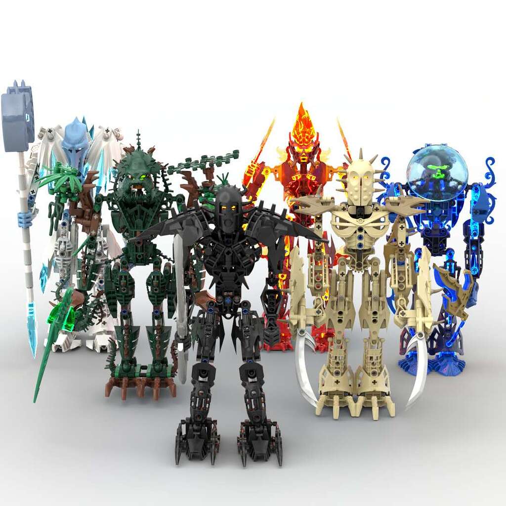 The Element Lords, former rulers of Spherus Magna Tribes - Lego ...