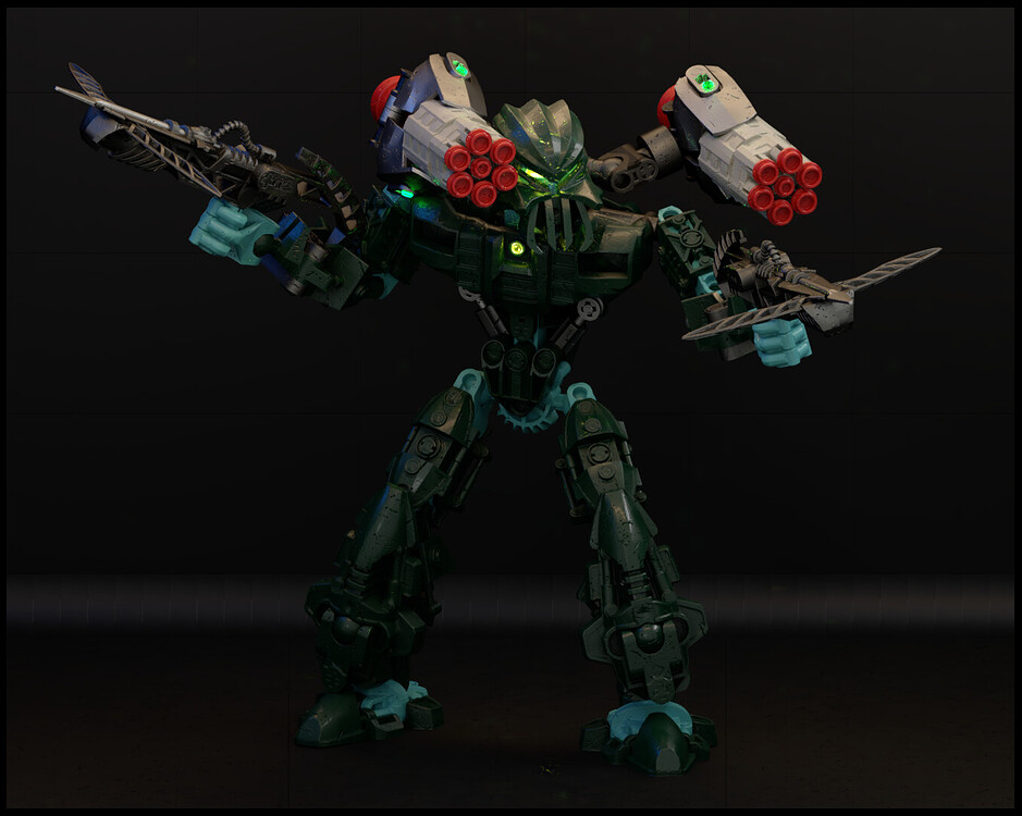 Toa Mahri Post reformation, Guest staring Toa Macku. - Lego Creations ...