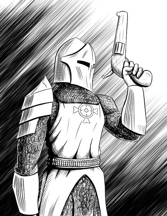 Knight with a Gun - Artwork - The TTV Message Boards