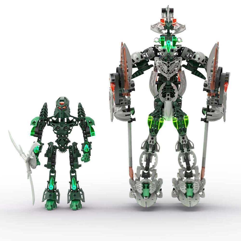 Heroes of a distant past (Toa Dume, Toa Memai, Turaga Jovan, Toa Ioneos ...