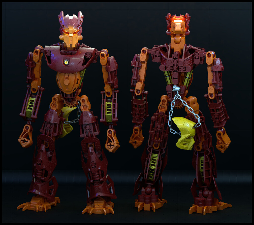 Toa Mahri Post reformation, Guest staring Toa Macku. - Lego Creations ...