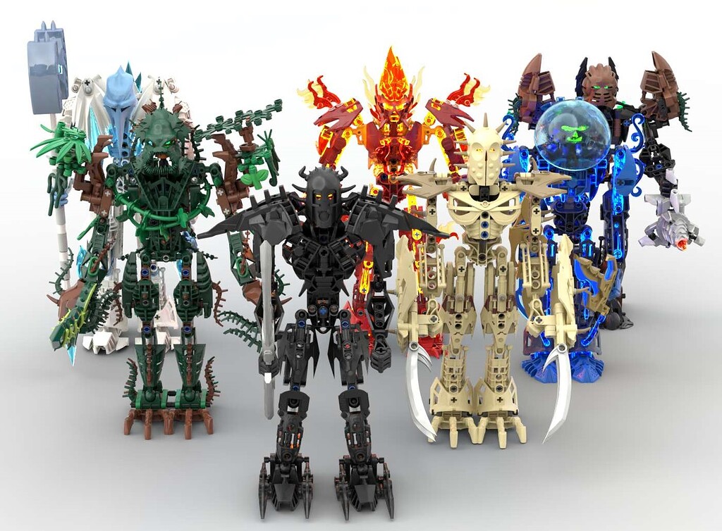 The Element Lords, former rulers of Spherus Magna Tribes - Lego ...
