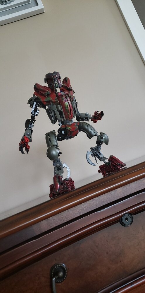 Makuta Teridax Movie MOC 2.0 (with the final detail the oxidized armour ...