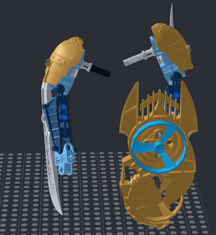 Toa Varian, the Toa of psionics prisoner of the Dark hunter - Lego ...