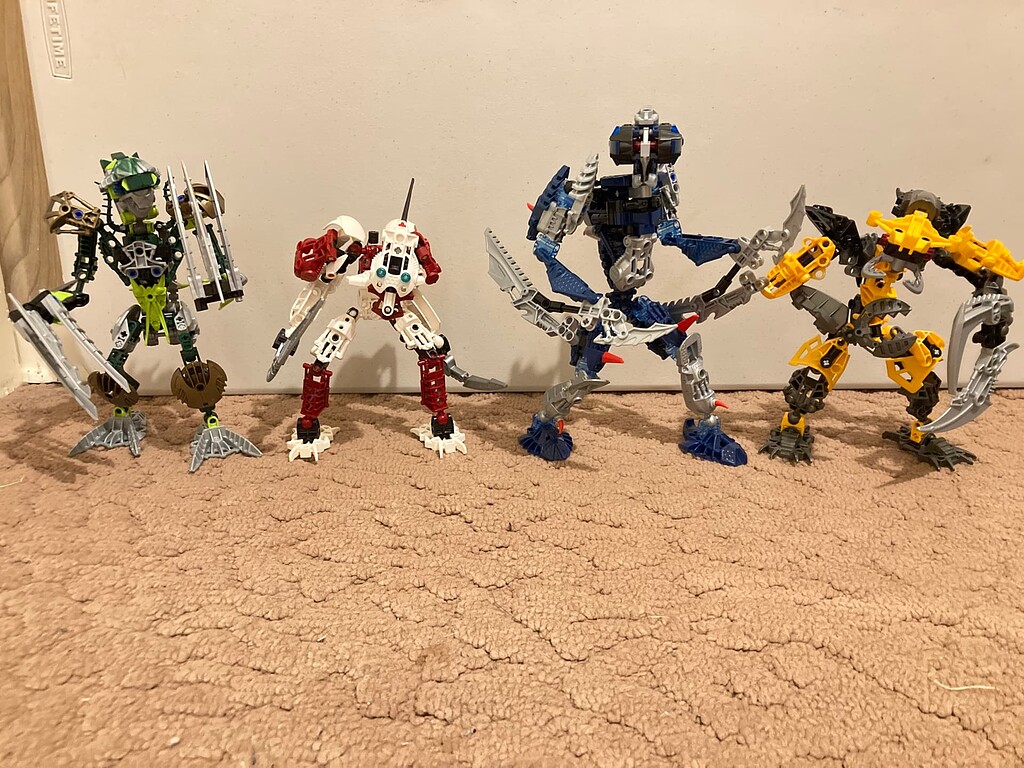 Unmutated Barraki (Takadox, Carapar, Pridak, Ehlek) - Lego Creations ...