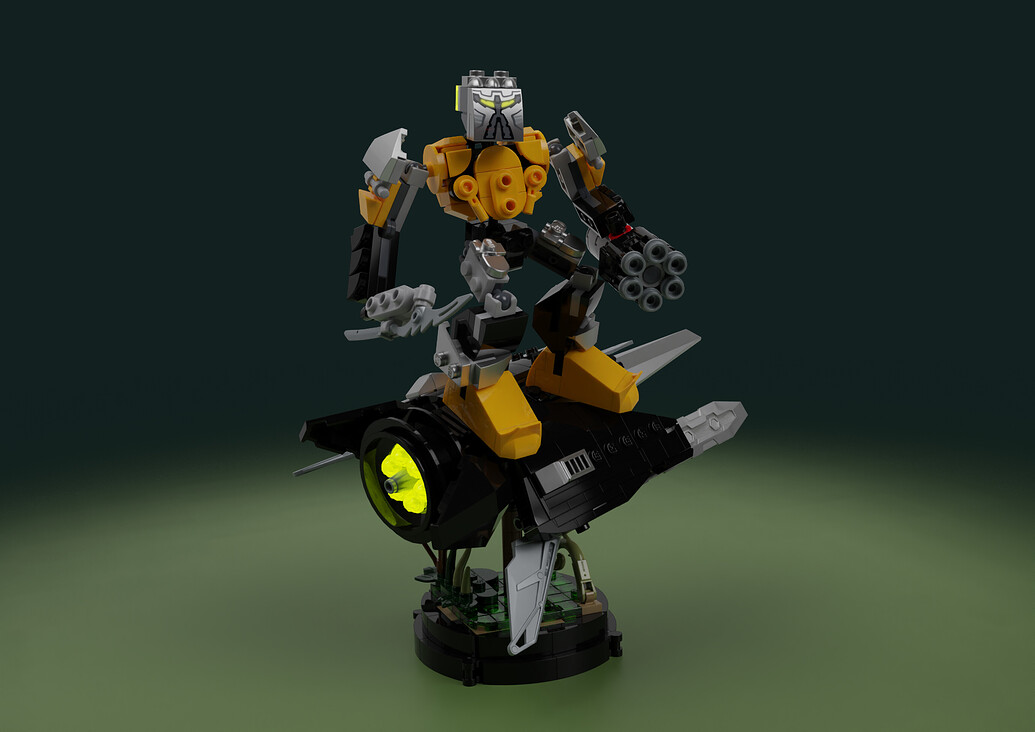Pohatu GWP MOC Contest Entry: Toa Ignika and the Skyboard - Lego ...