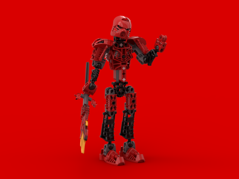 Raffikii Toa of Fire Revamped - Lego Creations - The TTV Message Boards