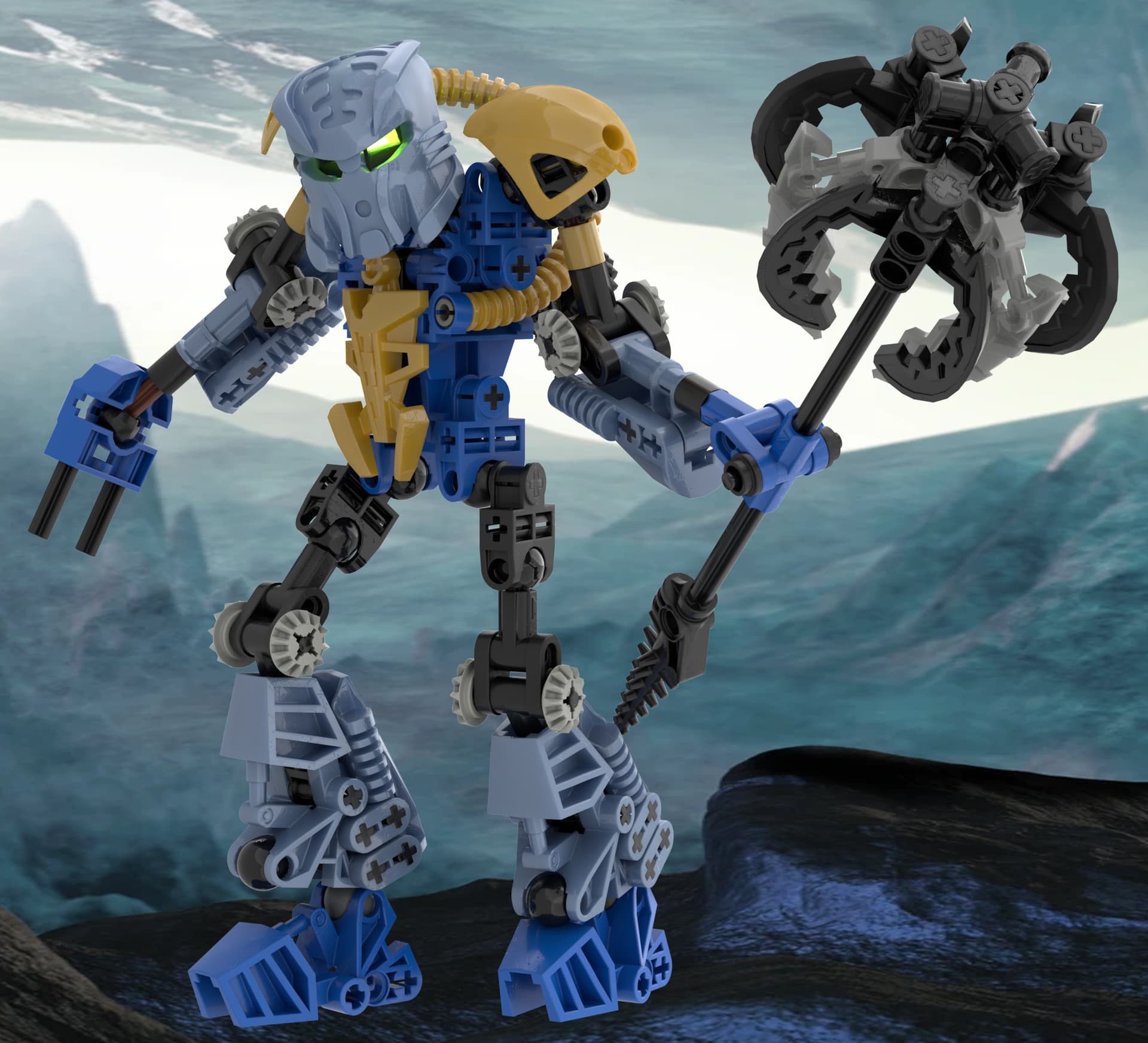 Toa Orde, First Toa of Psionics and Zyglak Agitater - Lego Creations ...