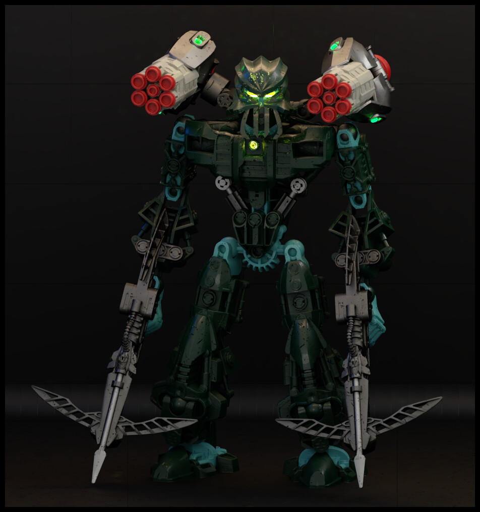 Toa Mahri Post reformation, Guest staring Toa Macku. - Lego Creations ...