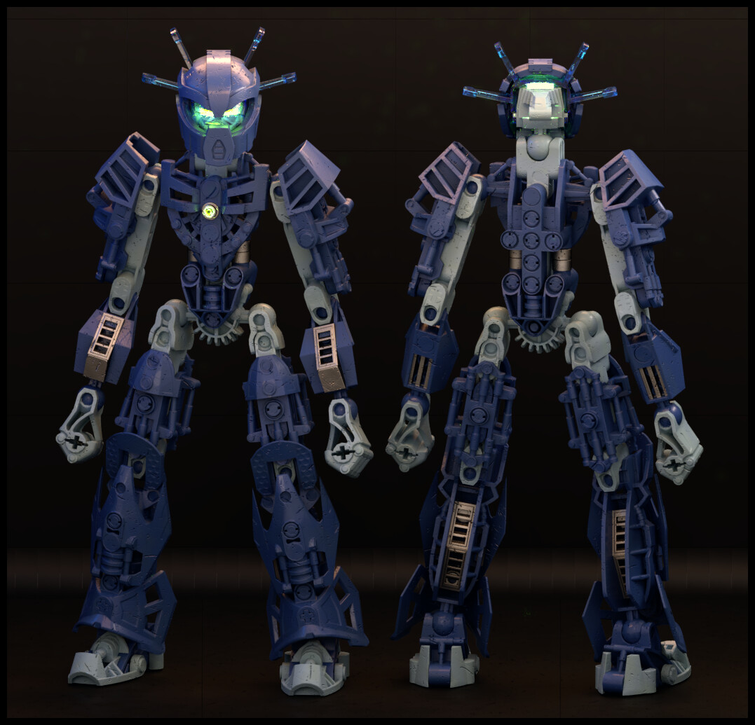 Toa Mahri Post reformation, Guest staring Toa Macku. - Lego Creations ...